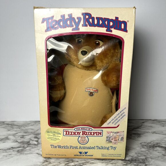 Teddy Ruxpin | Toys | Teddy Ruxpin Worlds Of Wonder Vintage 985 ...
